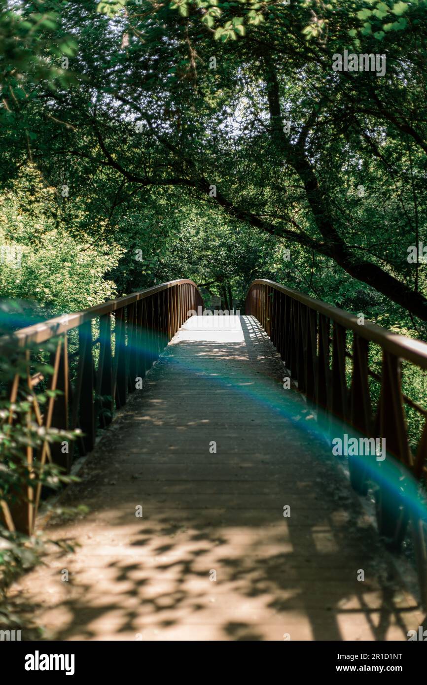 Rustic footbridge hi-res stock photography and images - Alamy