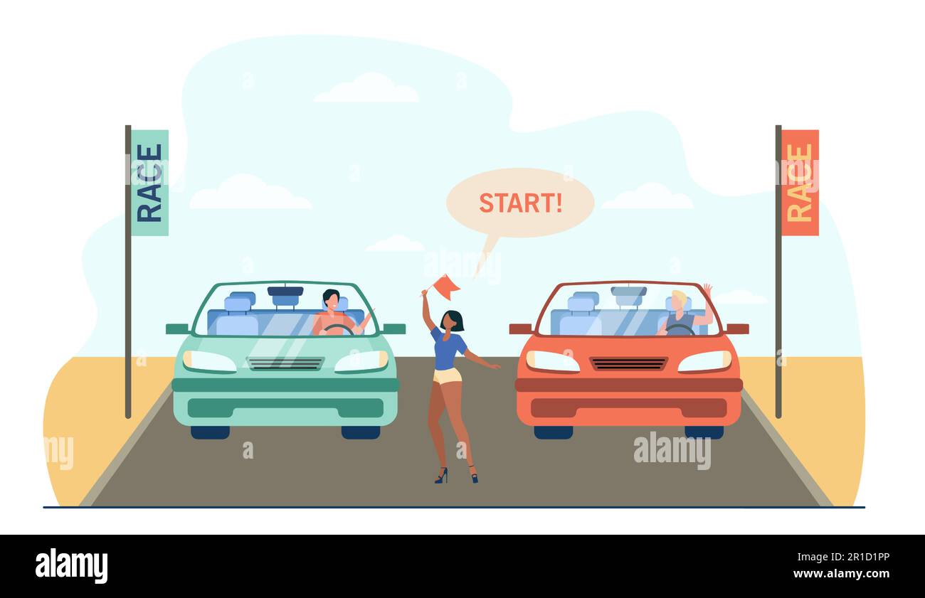 Woman rally driver Stock Vector Images - Alamy