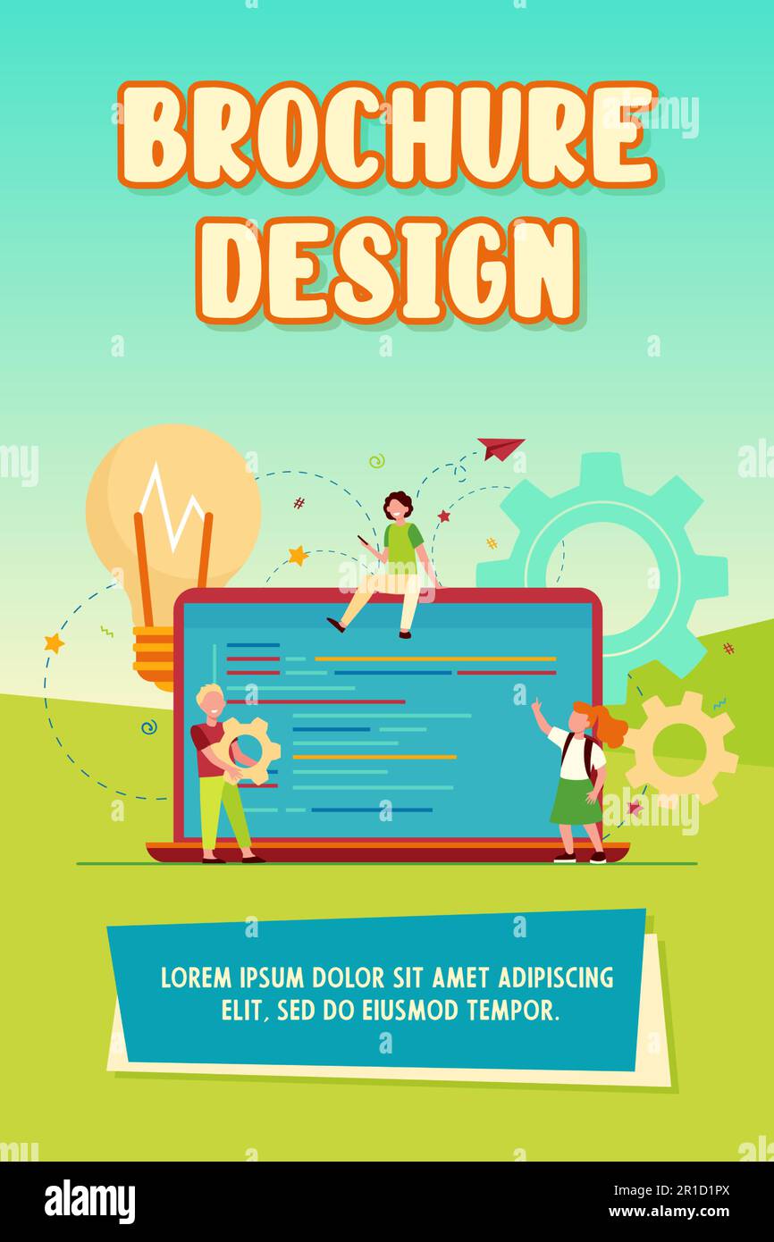 Kid learning code Stock Vector Images - Alamy