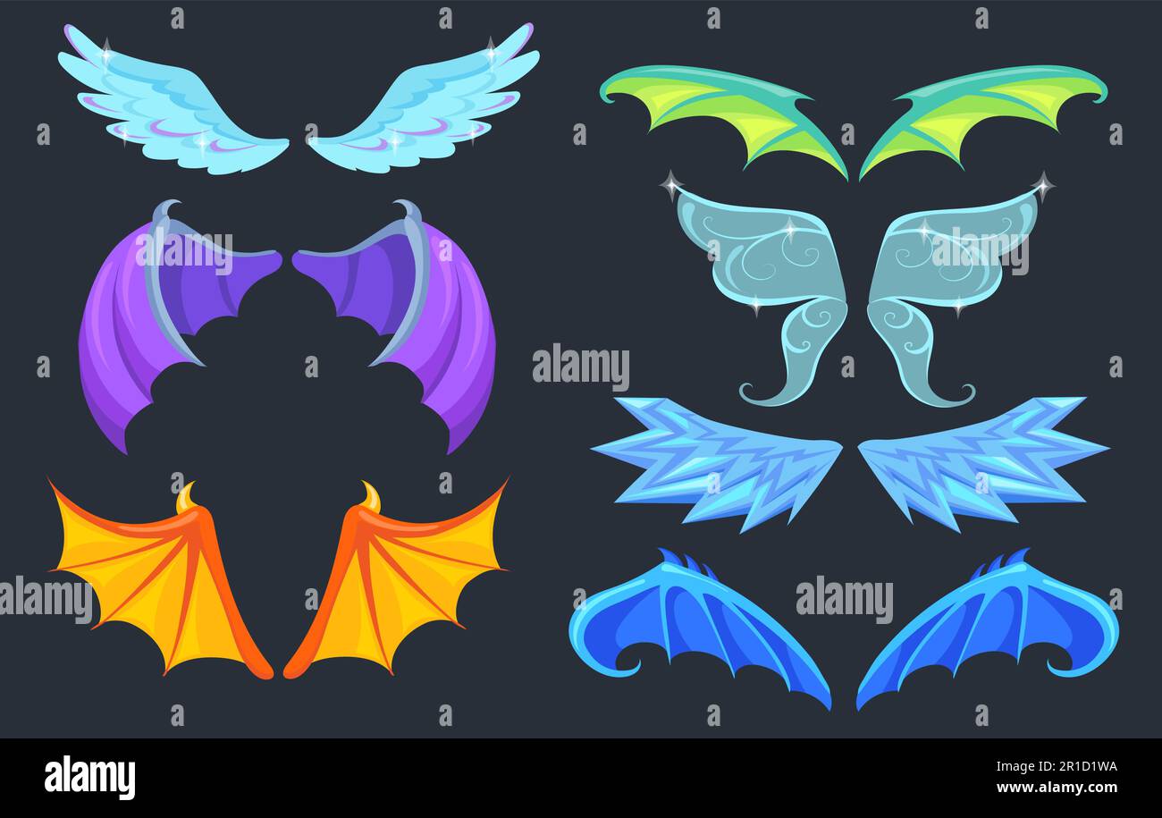 Flying mythological creatures Stock Vector Images - Alamy