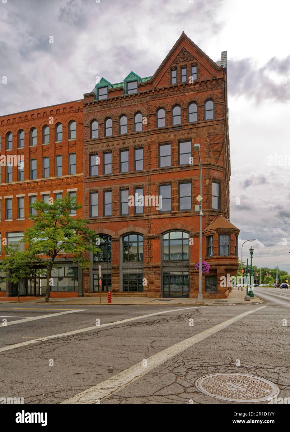 Red brick and stone Third National Bank Building, aka Community Chest ...