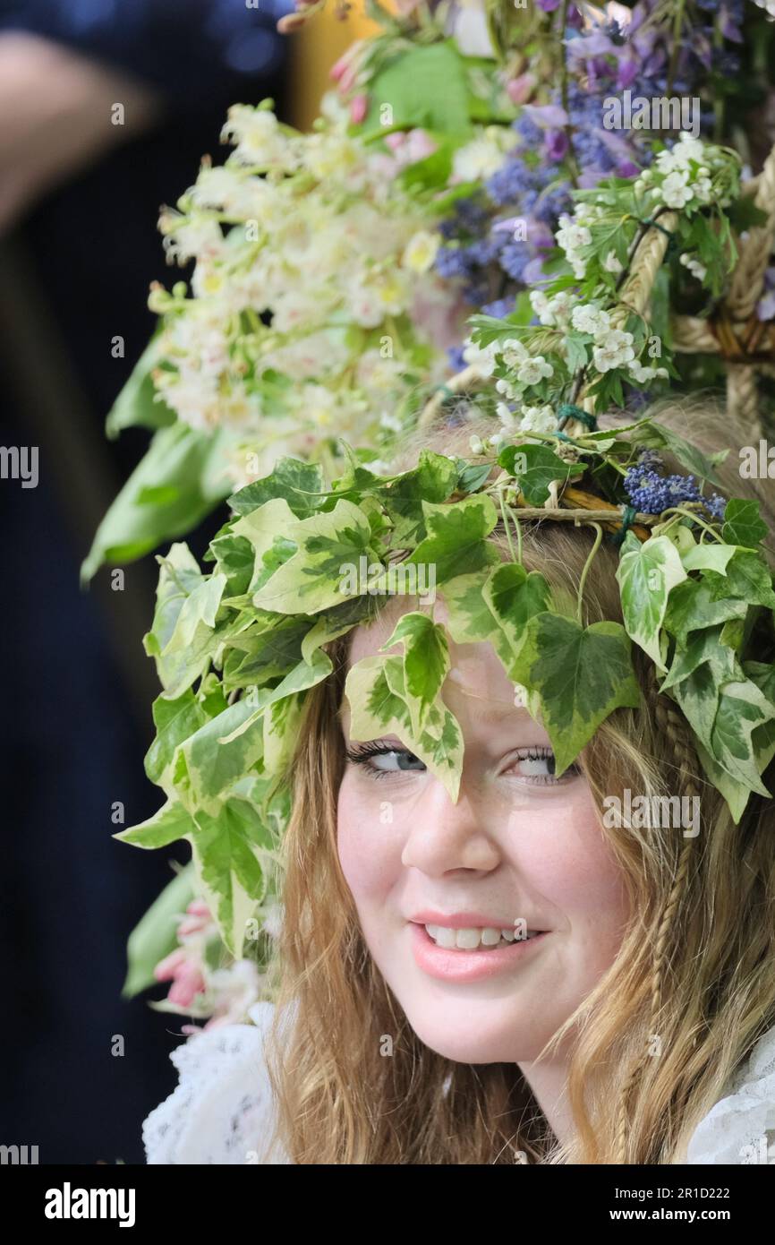 Randwick, Glos, UK. 13th May, 2023. The Wap queen is blessed at the ...