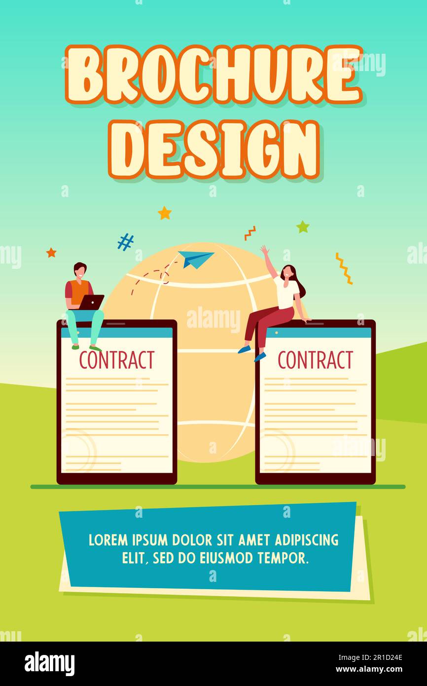 Business partners landing web Stock Vector Images - Alamy