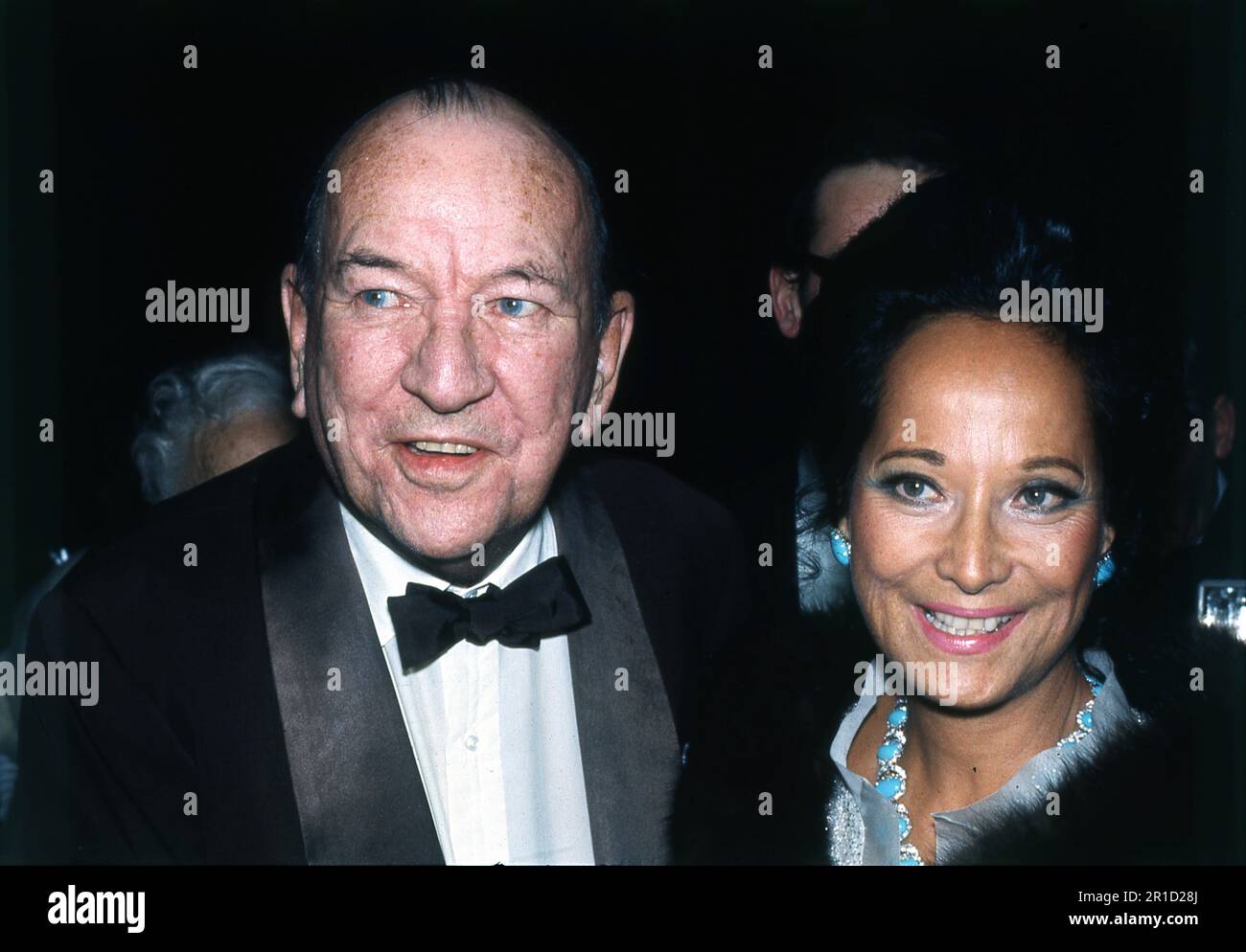 NOEL COWARD (the day after his 70th birthday) and MERLE OBERON on ...