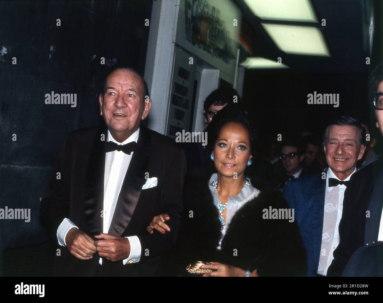 NOEL COWARD (the day after his 70th birthday) and MERLE OBERON on ...