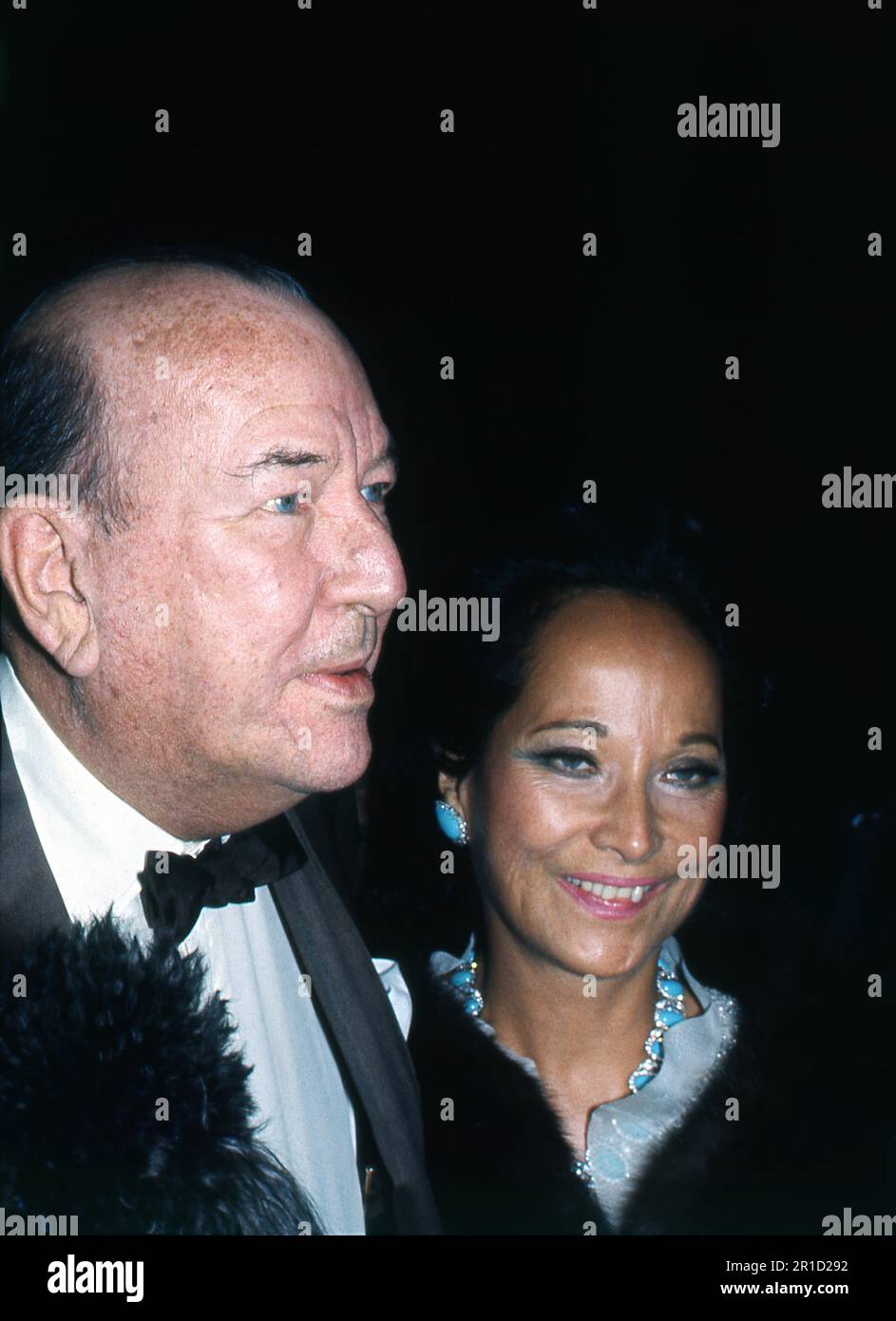 NOEL COWARD (the day after his 70th birthday) and MERLE OBERON on ...