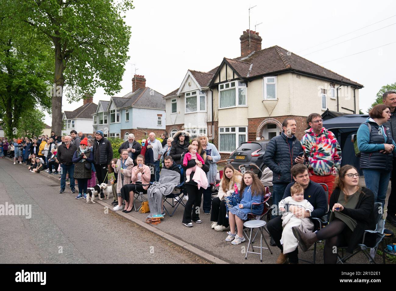 Crowds line the streets to watch the Spalding Flower Parade which ...