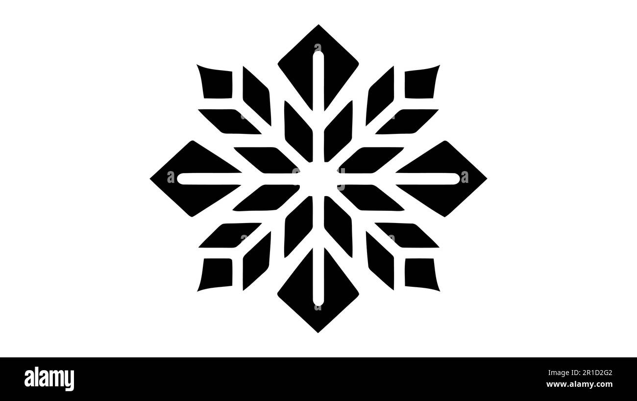Snowflake icon, vector logo isolated on white background Stock Vector ...