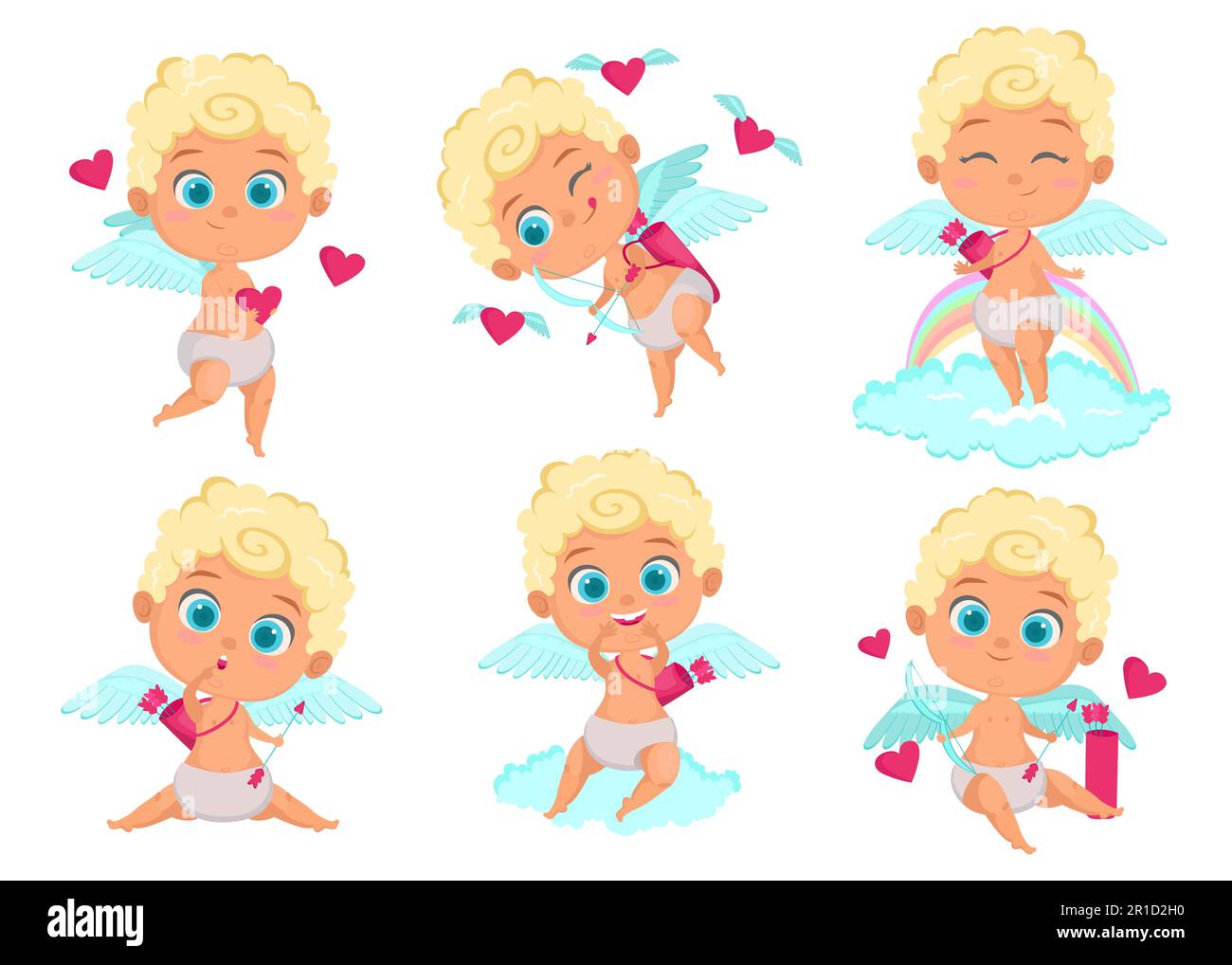 Cupid angel character design hi-res stock photography and images - Alamy