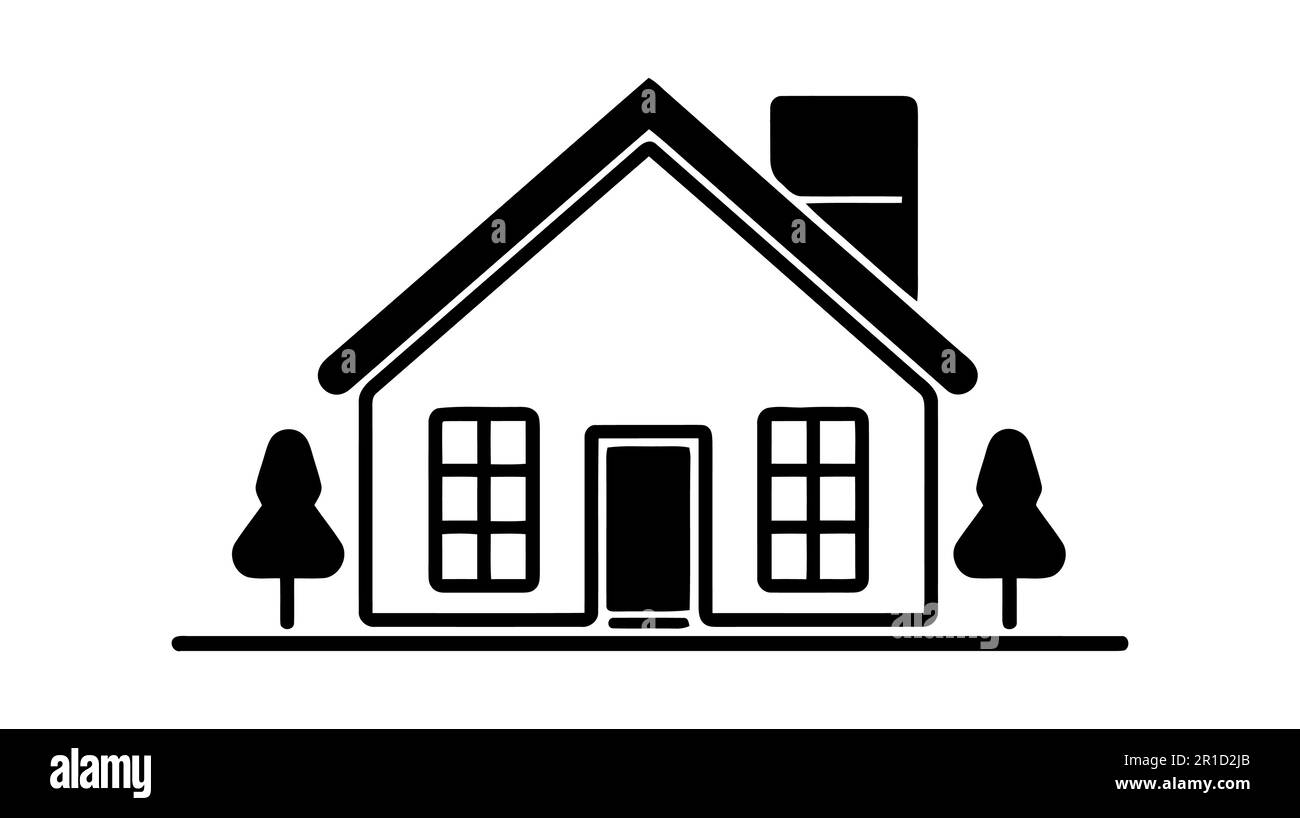 Home vector image. Vector illustration isolated on white background ...