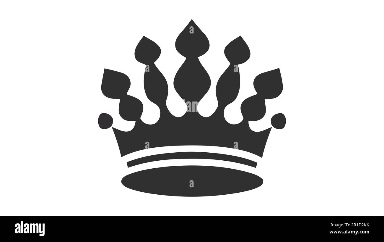 Crown logo, icon. Vector illustration isolated on white background ...