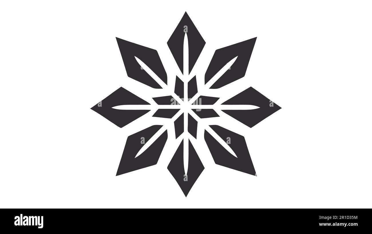 Snowflake icon, vector logo isolated on white background Stock Vector ...