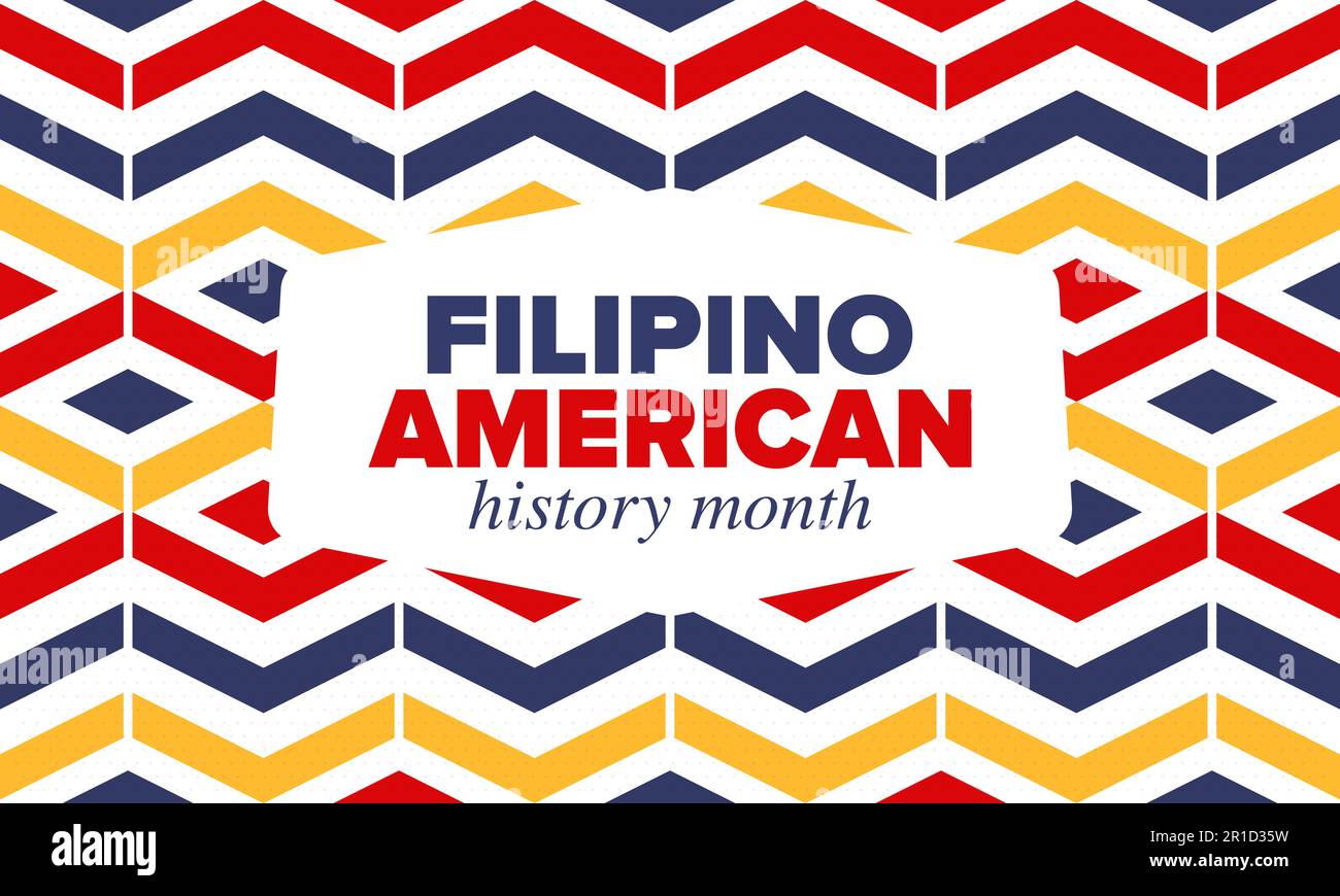 Filipino American Flag Vector