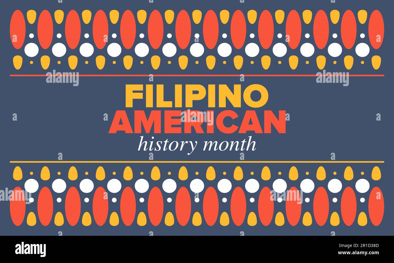 Filipino American History Month. Happy holiday. Celebrate annual in ...