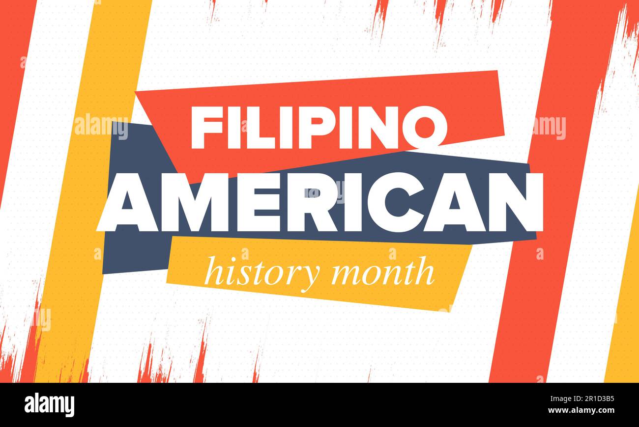 Filipino American Flag Vector