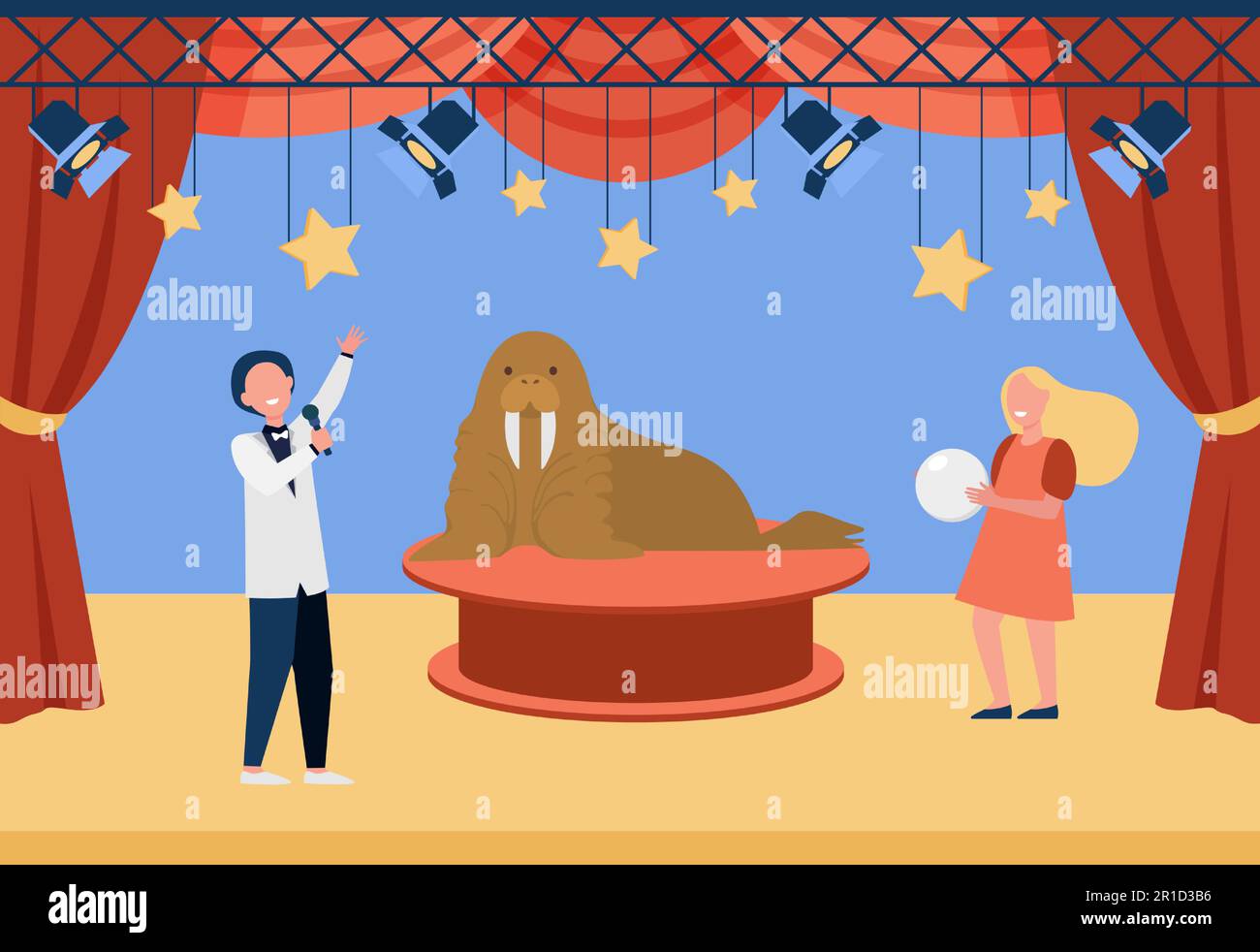 Animal actors show Stock Vector Images - Alamy