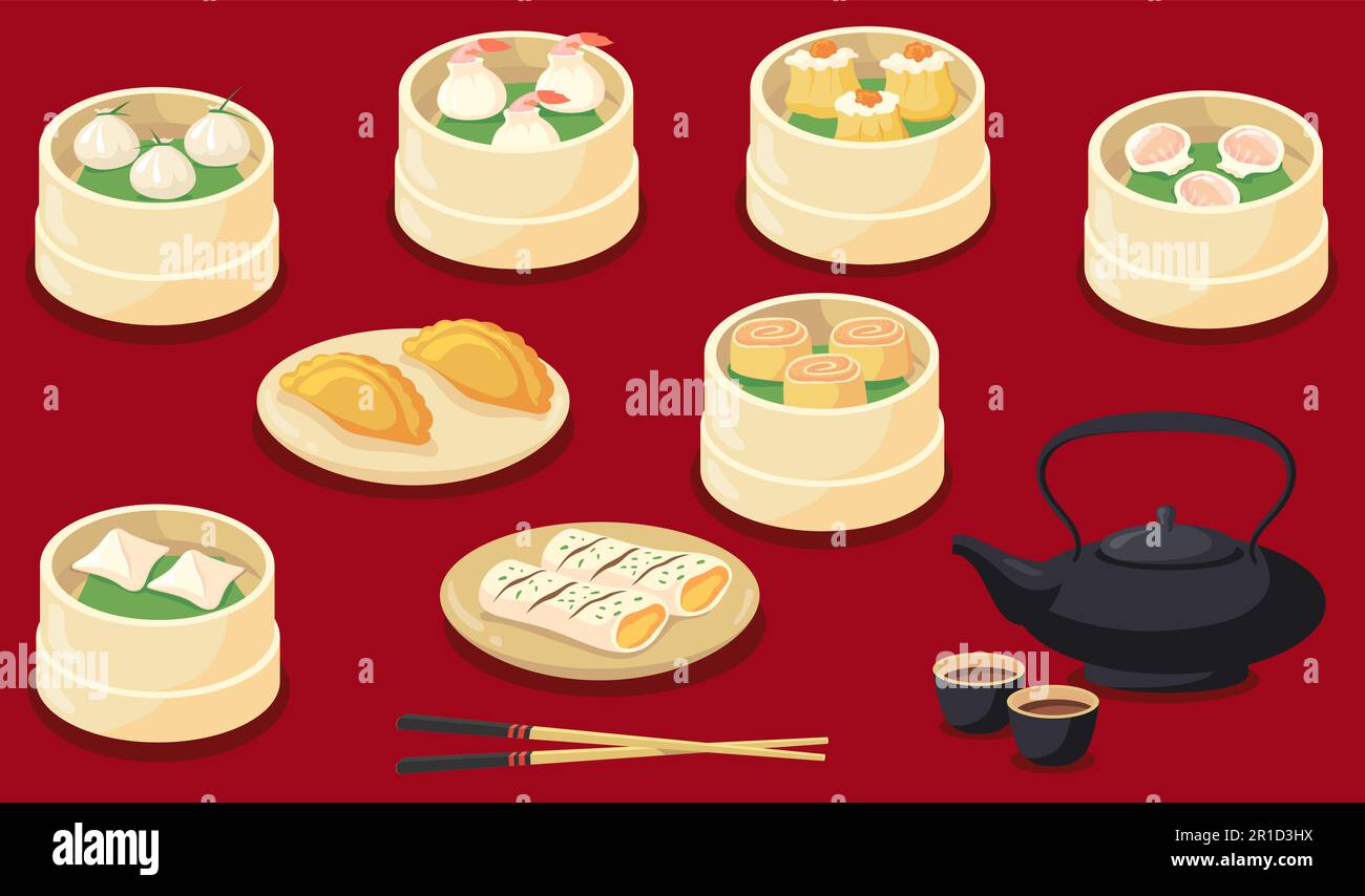 Fried wonton chinese food Stock Vector Images - Alamy