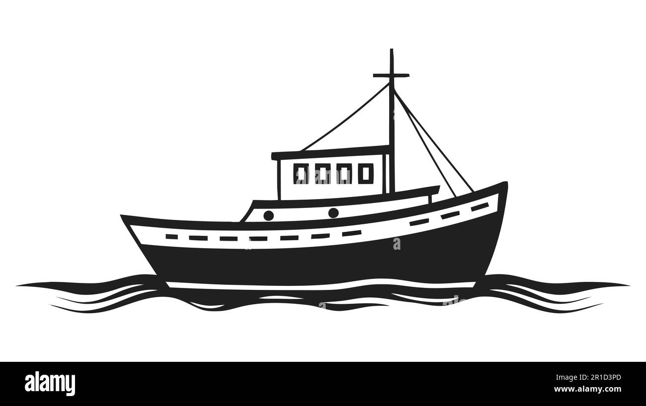 Ship Logo, icon. Vector illustration isolated on white background Stock ...