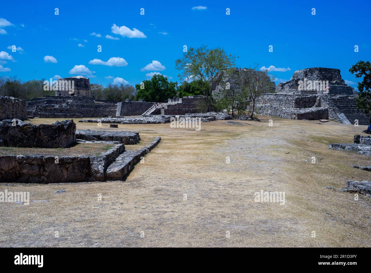 Mayapan a Mayan archaeological site near Mérida, Yucatán, Mexico Stock ...