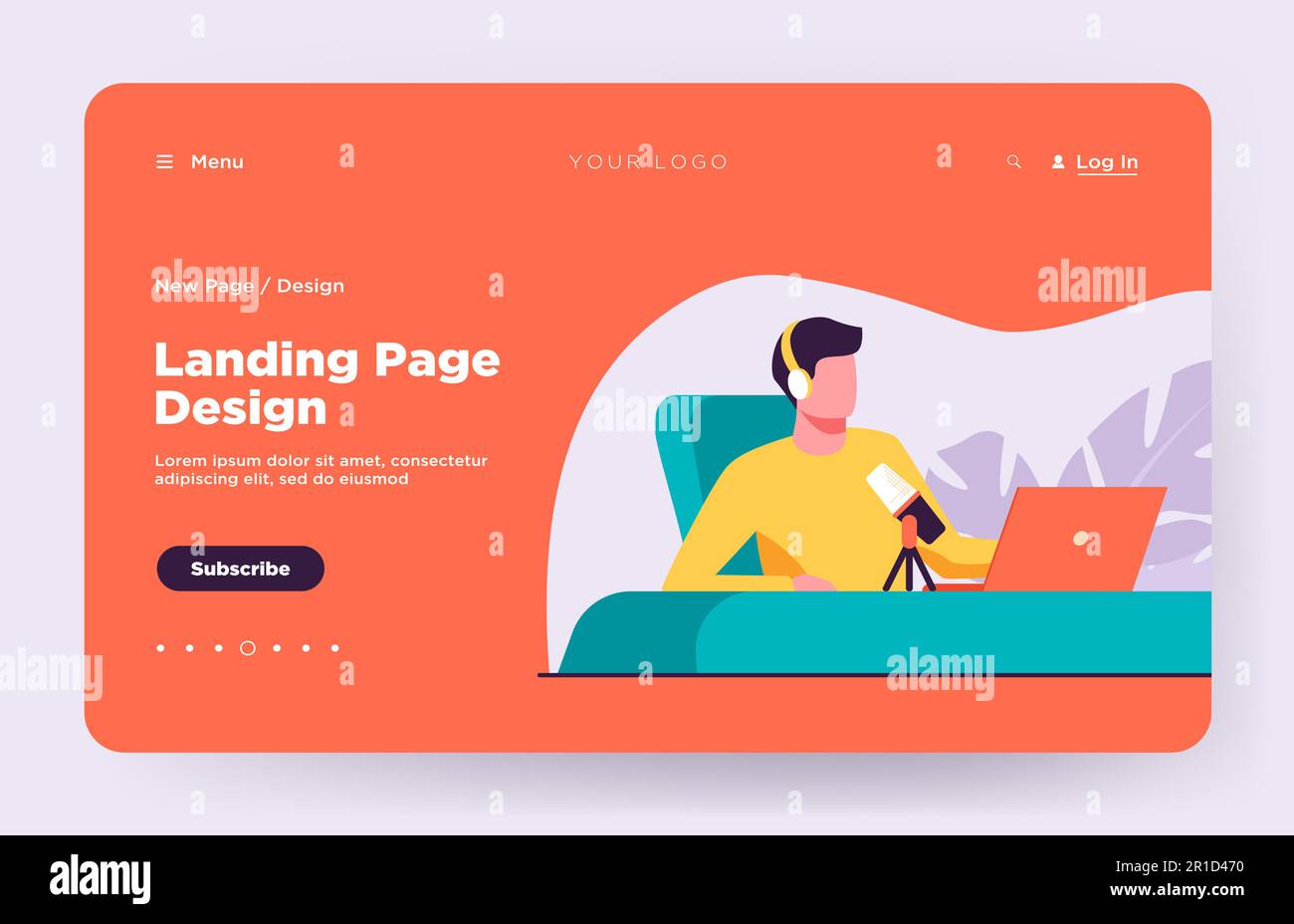 Female radio dj in Stock Vector Images - Alamy