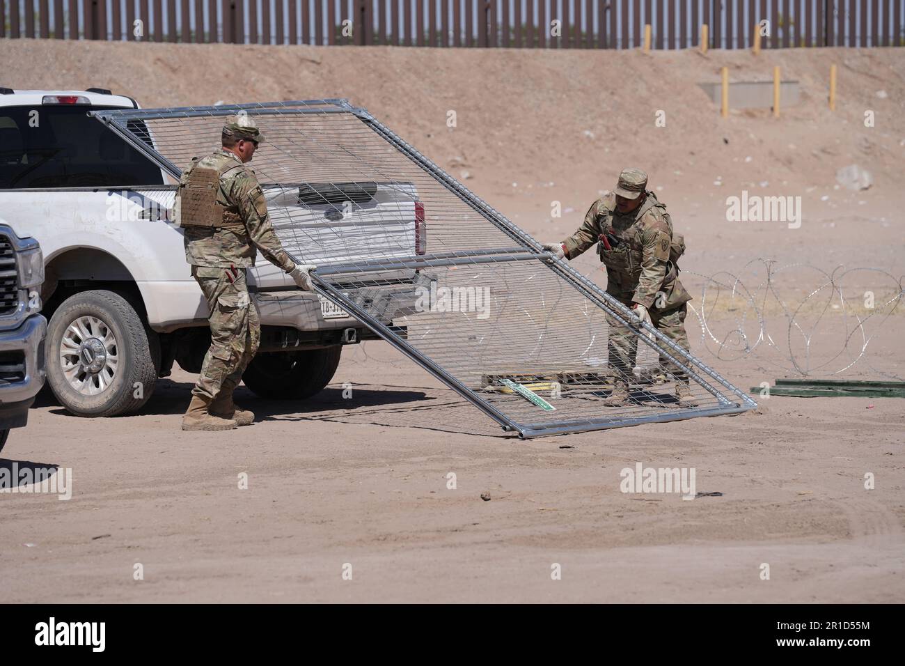 El Paso, United States. 11th May, 2023. Texas Army National Guard ...