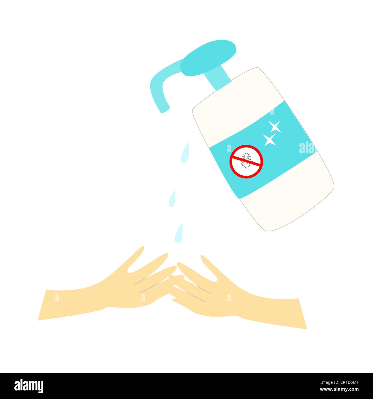 Personal hand hygiene spray Cut Out Stock Images & Pictures - Alamy