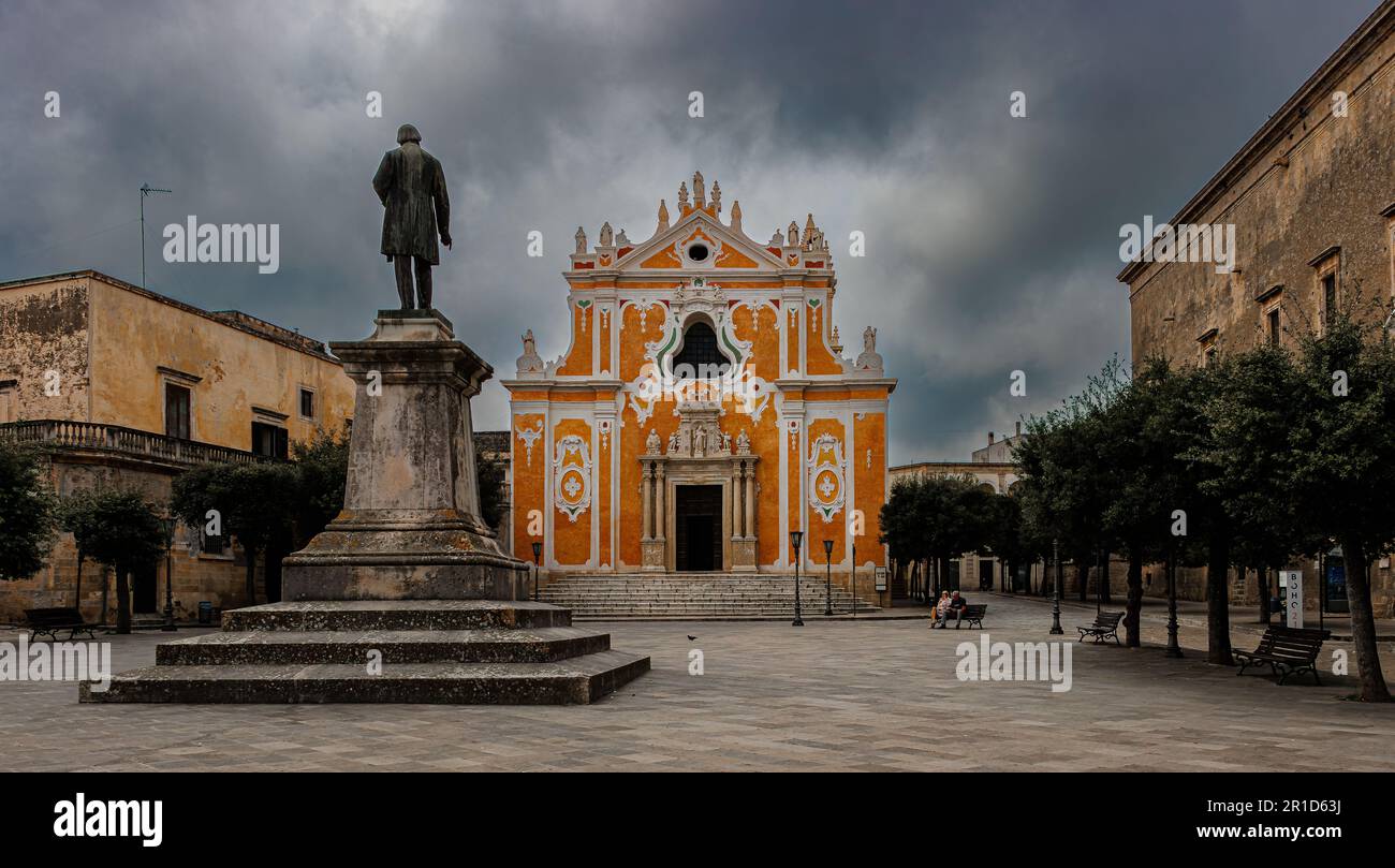 The church of San Domenico is located in the central square of Tricase ...
