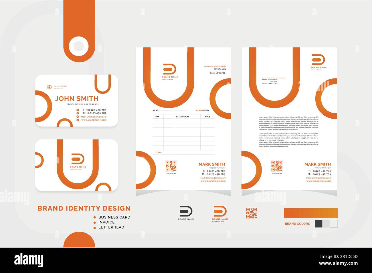 Brand Identity Design including Business Card, Invoice and Letterhead ...