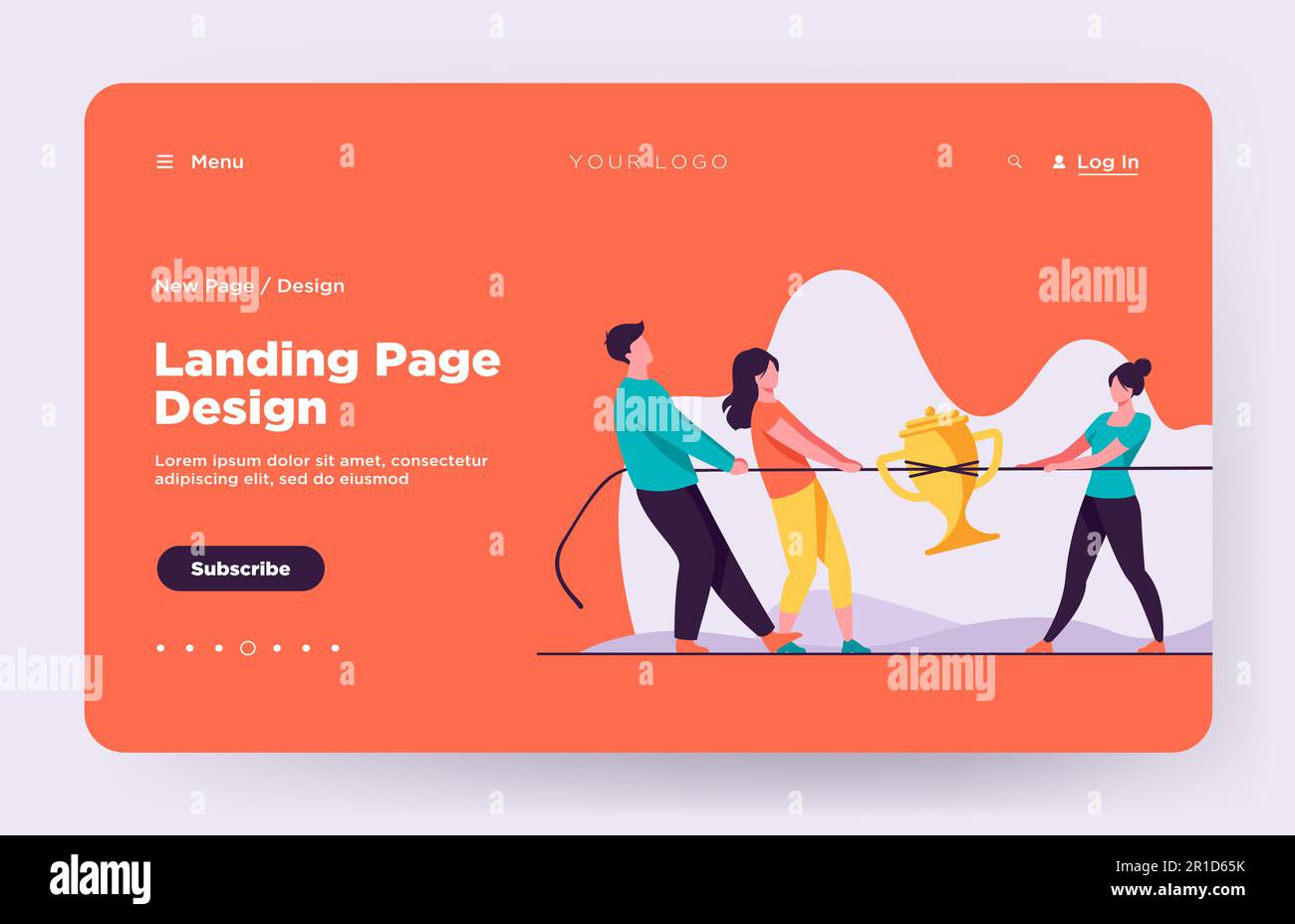 Teams competing for prize Stock Vector Image & Art - Alamy