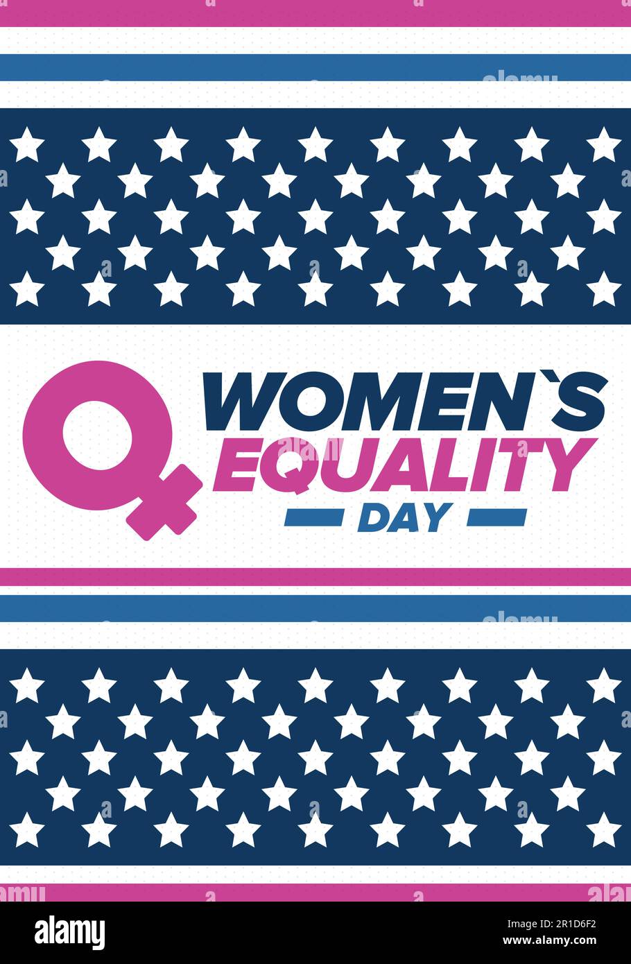 Women's Equality Day in United States. Female holiday, celebrated in ...