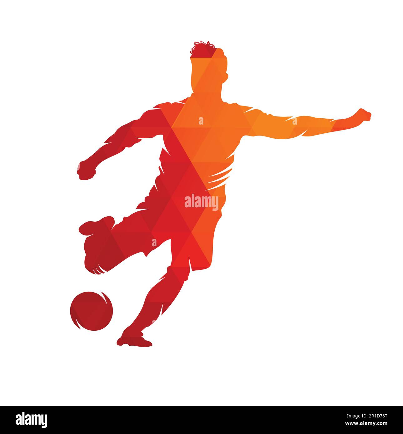 Soccer and Football Player logo design. Dribbling ball logo vector icon ...