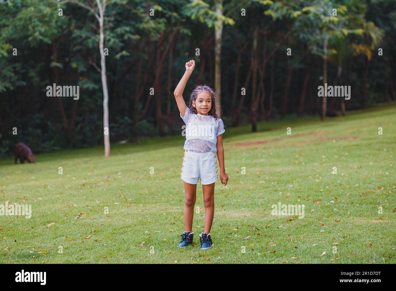 Child afro sun hi-res stock photography and images - Alamy