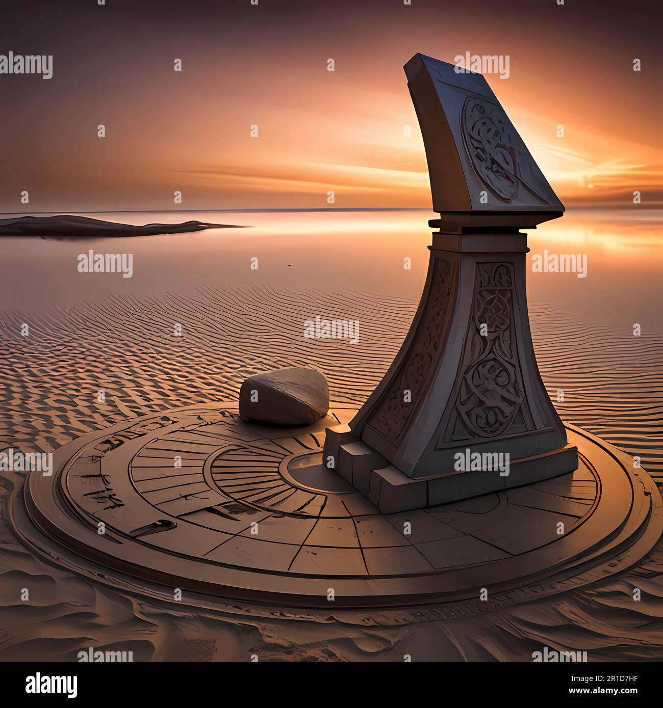 Sundial drawing hi-res stock photography and images - Alamy