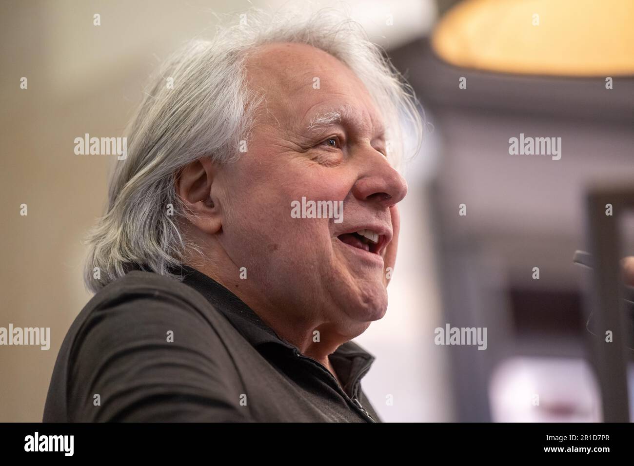 Liverpool, UK. 13th May, 2023. Peter Urban, music expert at the ...