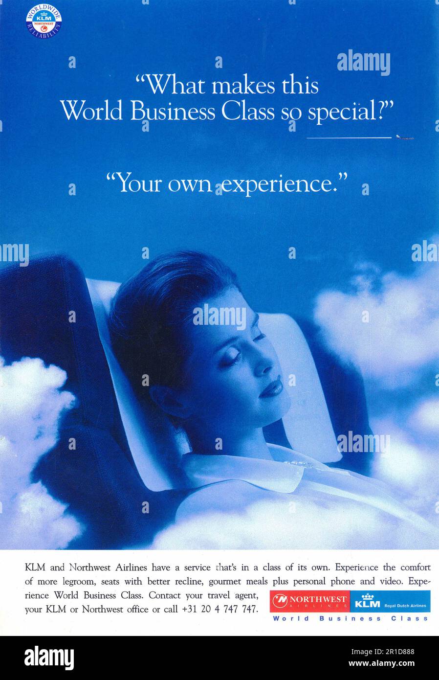 KLM air carrier, airlines advertisement placed inside a NatGeo magazine ...