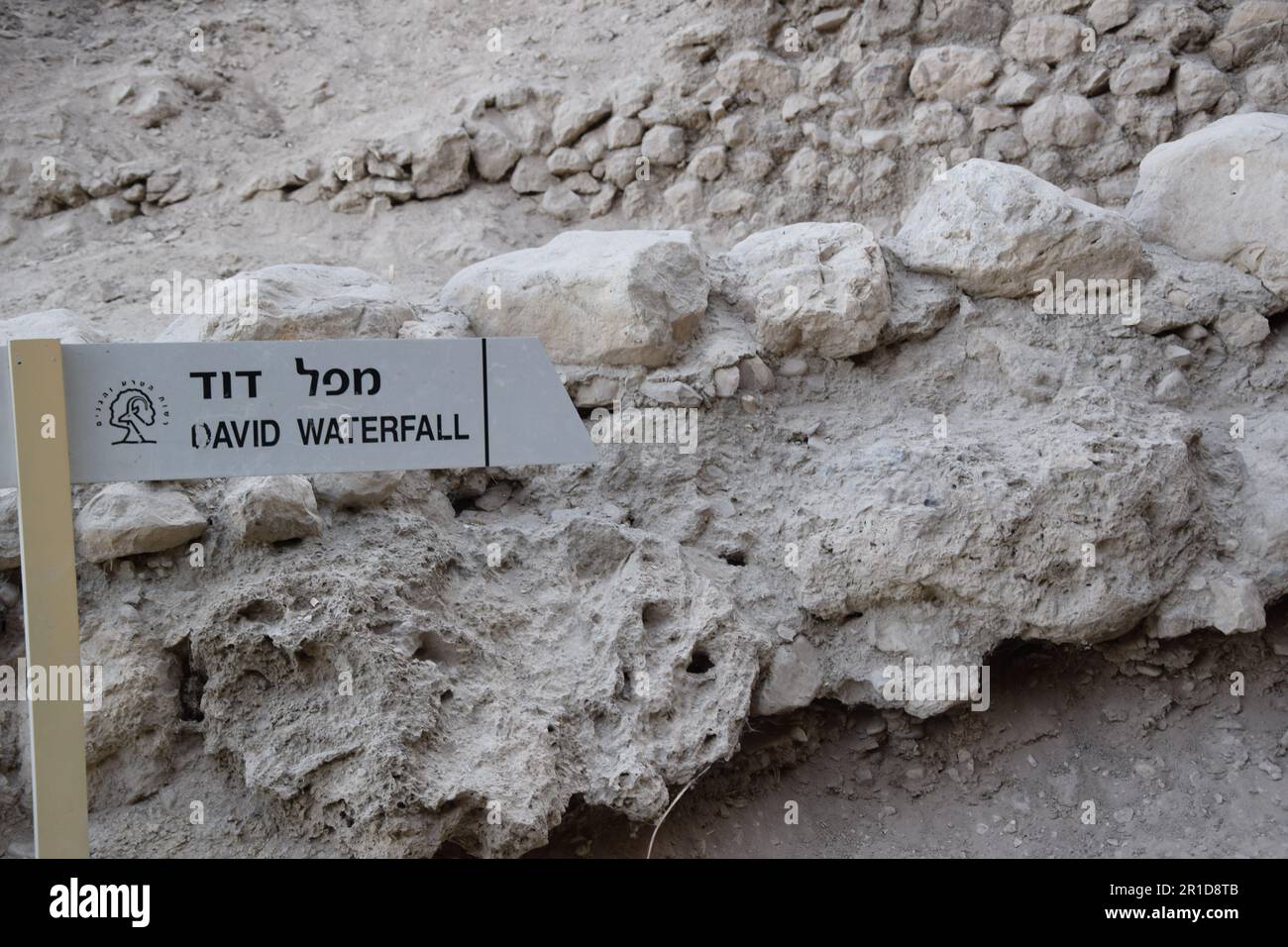 Waterfalls and wild goats on the hiking trail in the Ein Gedi Nature ...