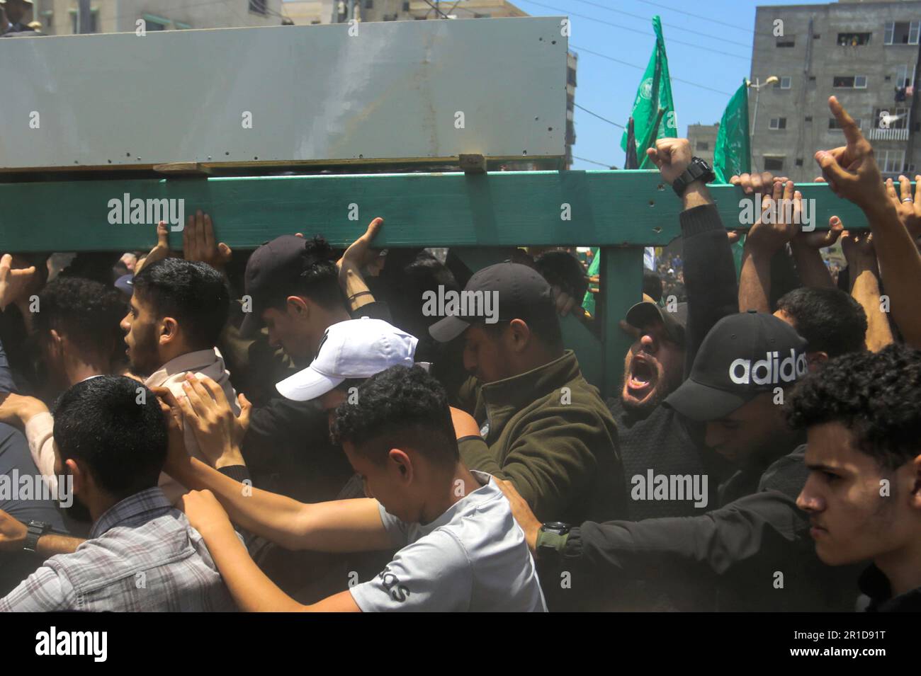 May 13, 2023, Gaza City, The Gaza Strip, Palestine: Palestinians attend ...