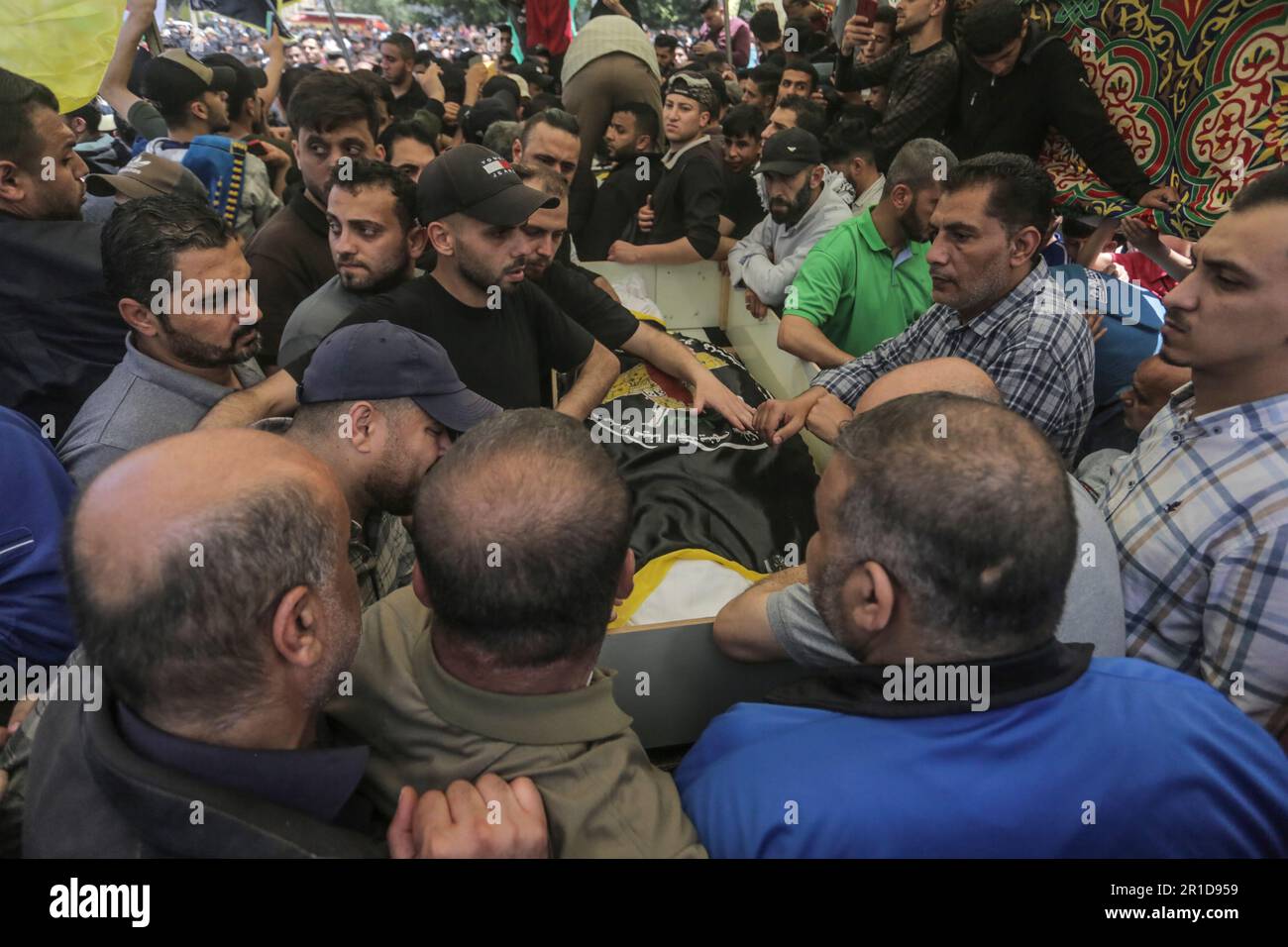 May 13, 2023, Gaza City, The Gaza Strip, Palestine: Palestinians attend ...