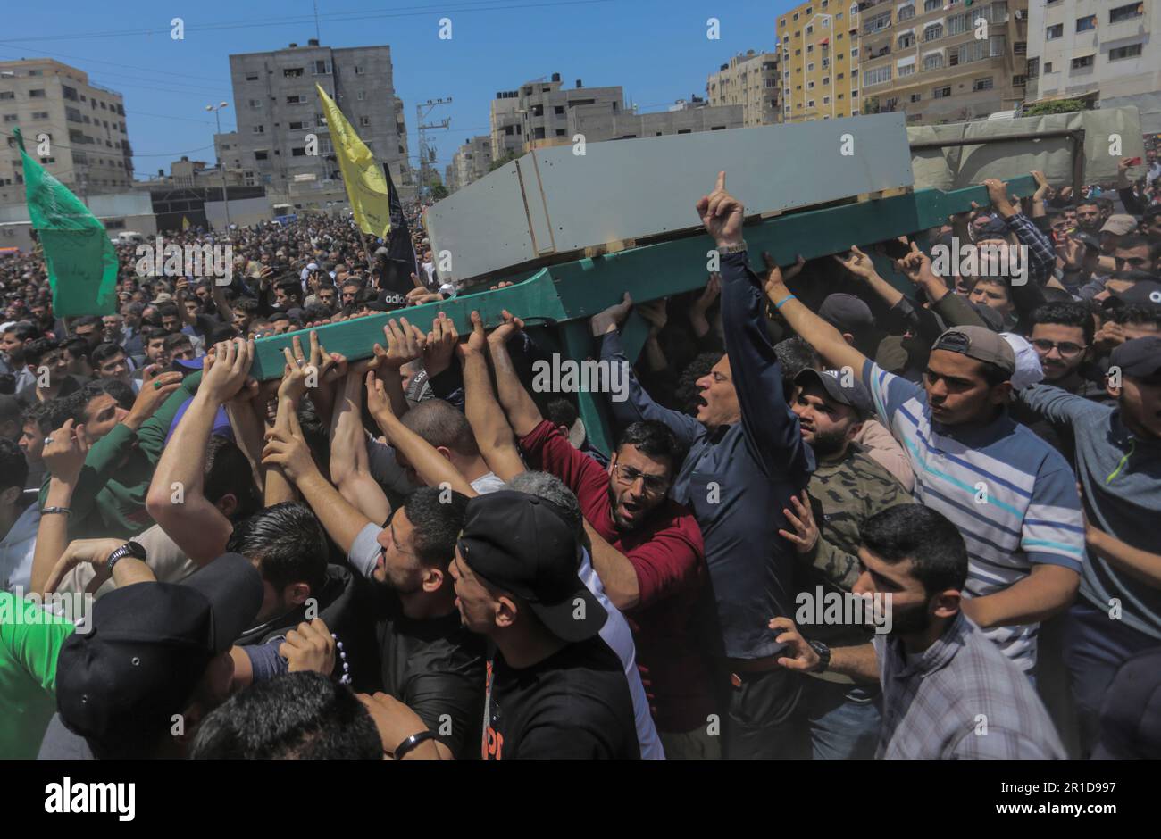 May 13, 2023, Gaza City, The Gaza Strip, Palestine: Palestinians attend ...