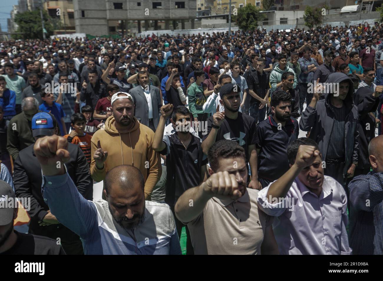 May 13, 2023, Gaza City, The Gaza Strip, Palestine: Palestinians attend ...