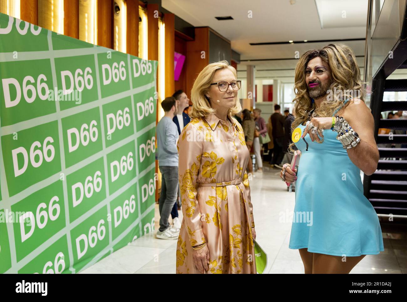 AMSTERDAM - Sigrid Kaag in conversation with Jennifer Hopelezz during ...