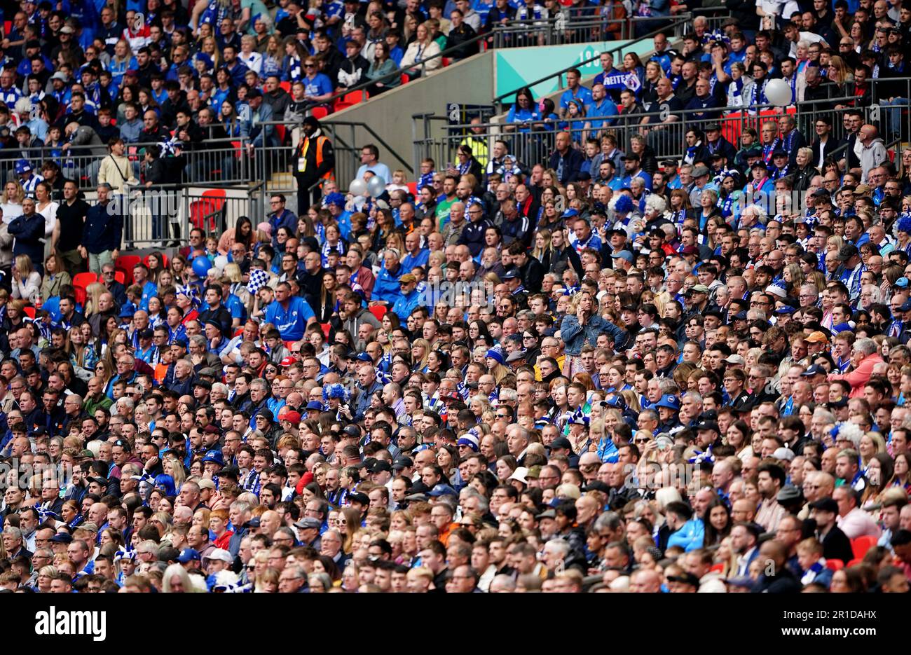 Chesterfield fans in the stands during the Vanarama National League ...