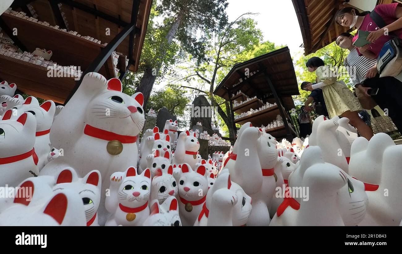 Tokyo Japan - May2 2023: Gotokuji, the famous cat shrine in tokyo ...