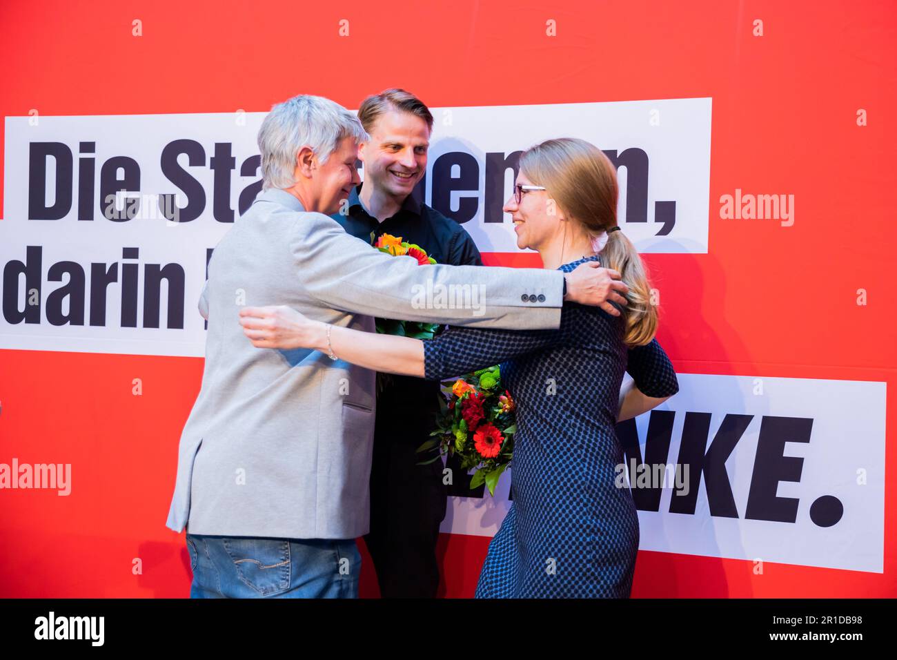 Berlin, Germany. 13th May, 2023. Franziska Brychcy (r) and Maximilian ...
