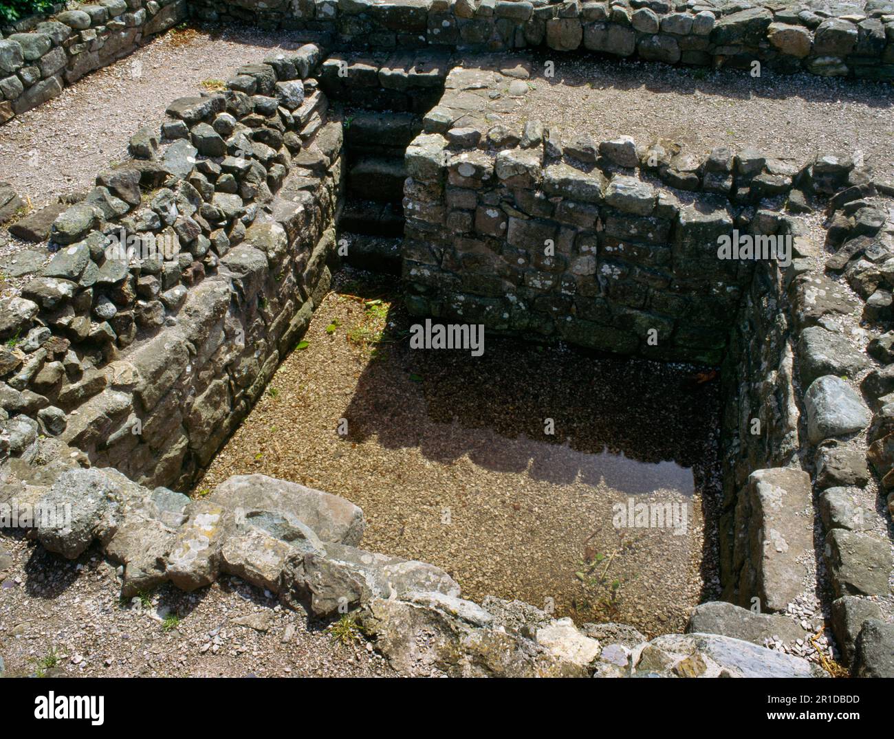 The sunken strongroom (sacellum) in the headquarters building ...