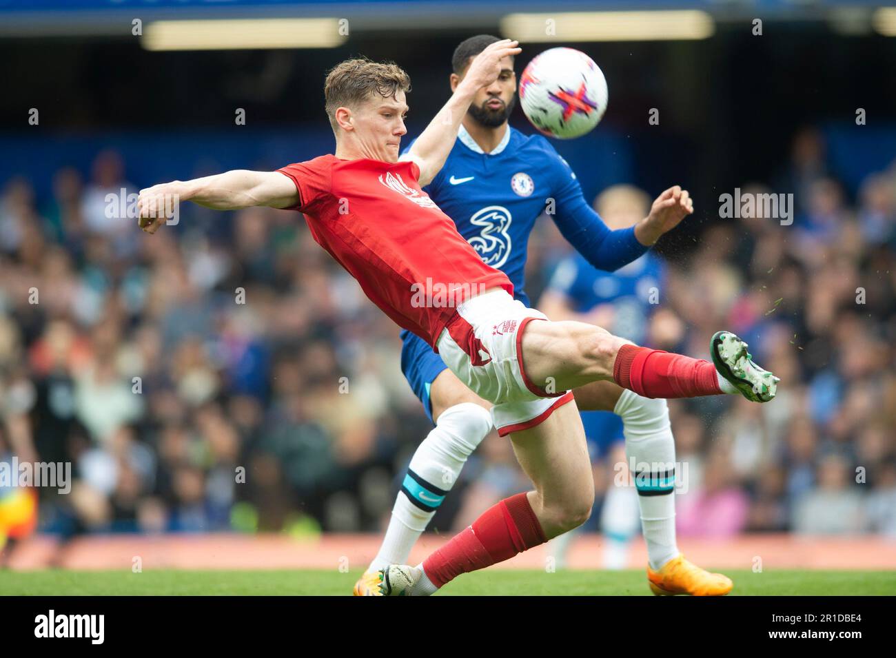 London, UK. 13th May, 2023. Ryan Yates of Nottingham Forest during the ...