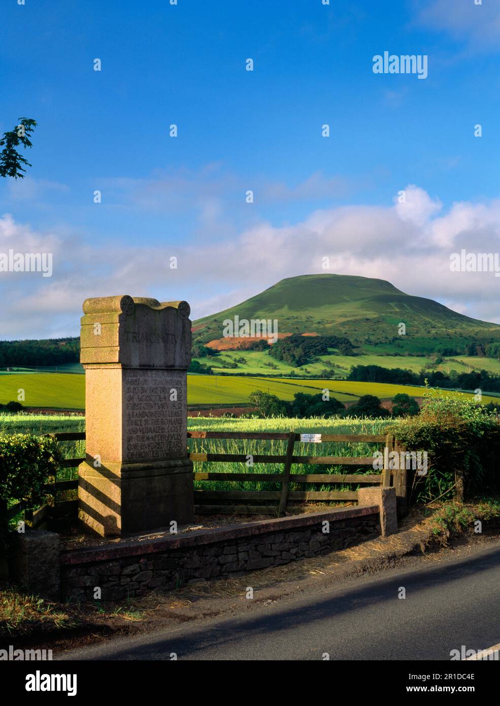 Newstead late C1stAD Roman fort (Trimontium) memorial (1928) in the ...