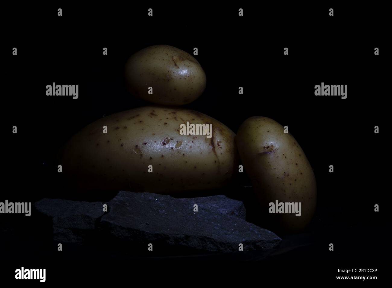 A still life with potatoes Stock Photo - Alamy