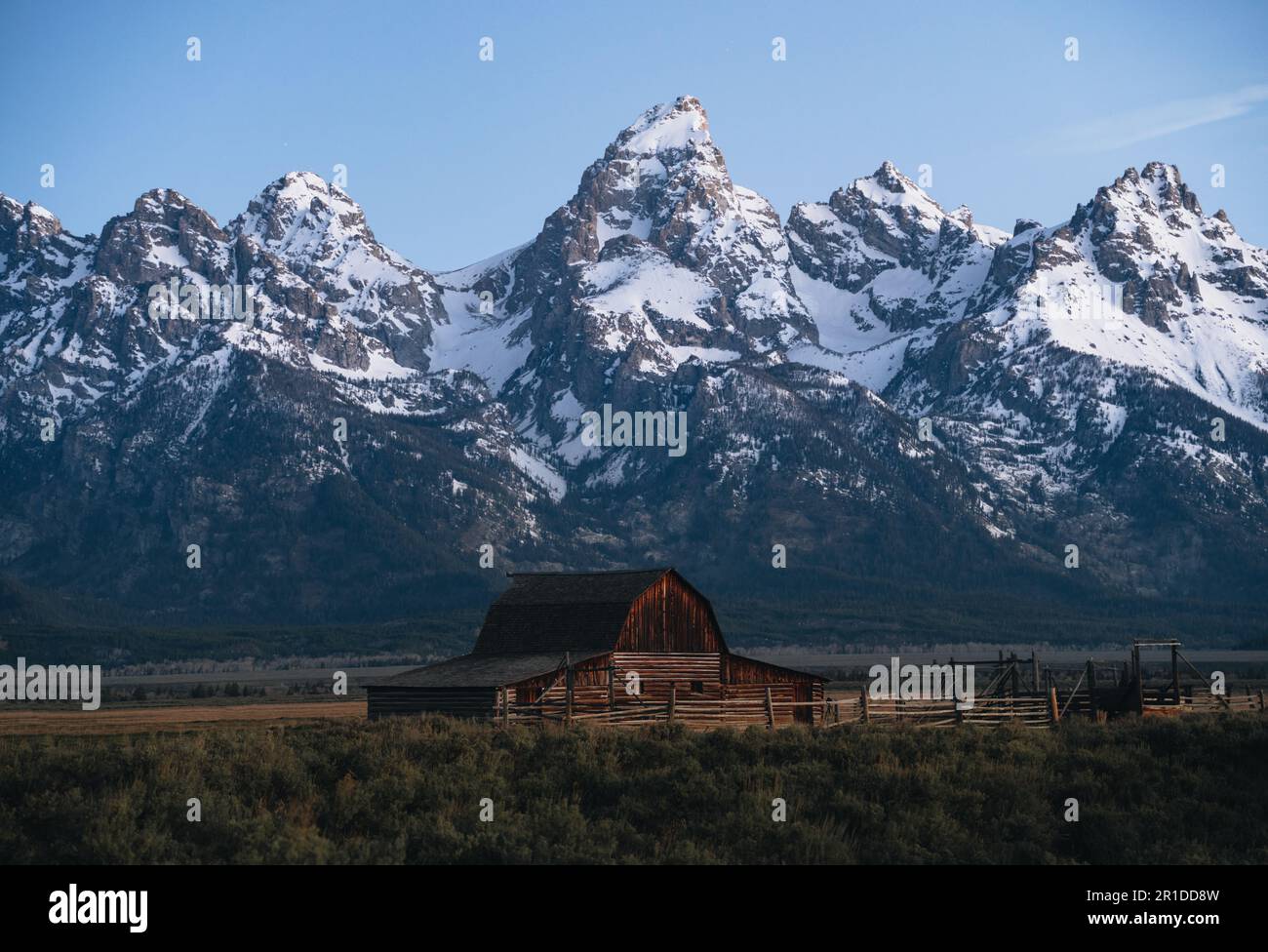 Mormon row at sunrise hi-res stock photography and images - Alamy