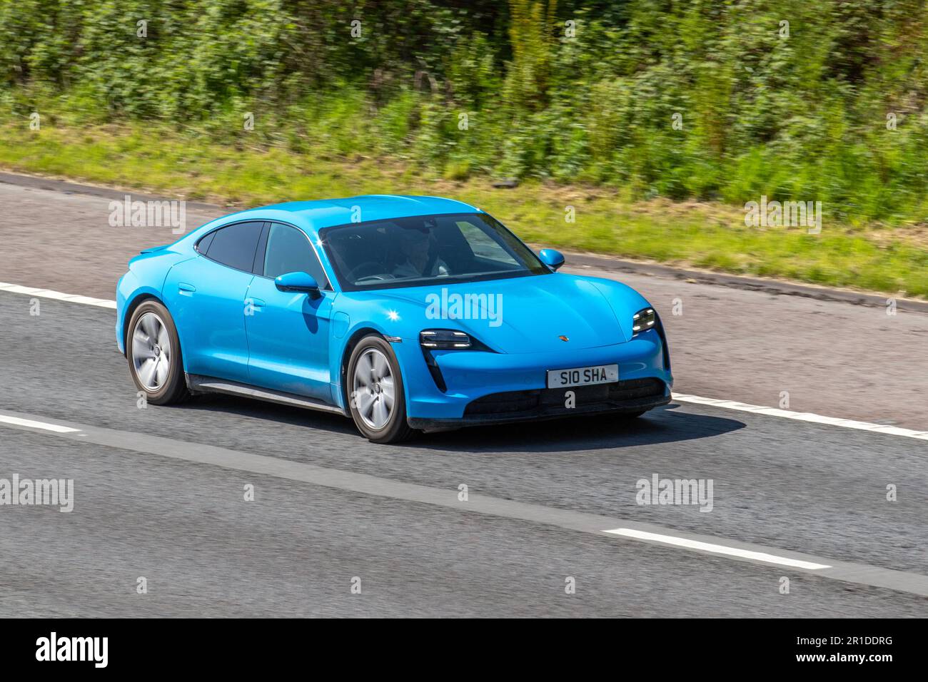 2023 Blue Porsche Taycan 4X2 476PS Performance Overboost 93.4Kwh ...